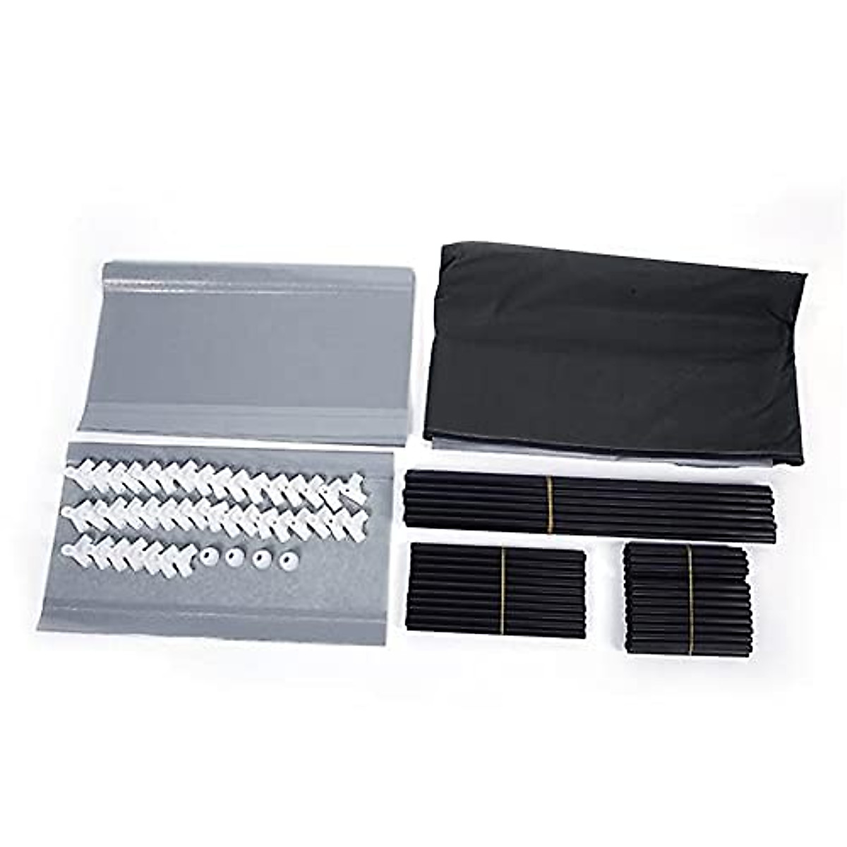 Mekek Black Shoe Rack, Free Standing Shoe Racks 9 Tier - Portable Row Shoe Rack Organizer Tower for Closet with Nonwoven Fabric Cover (Black)