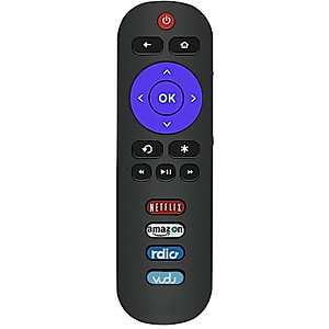 RC280 RC282 Universal Replacement for TCL-ROKU-TV-Remote, Compatible with Roku Westinghouse, Philips, ONN, Hitachi, Element, Haier, LG, Sanyo, JVC TVs