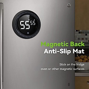 BALDR Timer, Digital Countdown Timer with Large LED Display. Magnetic Kitchen Timer, Great for The Classroom, Toothbrush, Exercise, Bathroom, Oven, Baking, Meeting.