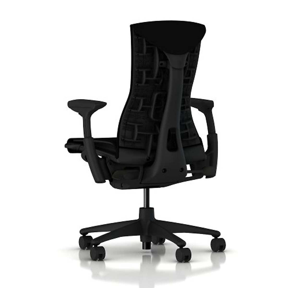 Herman Miller Embody Ergonomic Office Chair | Fully Adjustable Arms and Carpet Casters | Black Rhythm