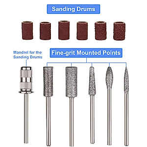 Electric Micro Engraver Pen Mini DIY Engraving Tool Kit for Metal Glass Ceramic Plastic Wood Jewelry 1 Scriber Etcher 30 Bits 6 Polishing Head 3 Wool Cleaner Bits 20 Stencils and Operating Instruction