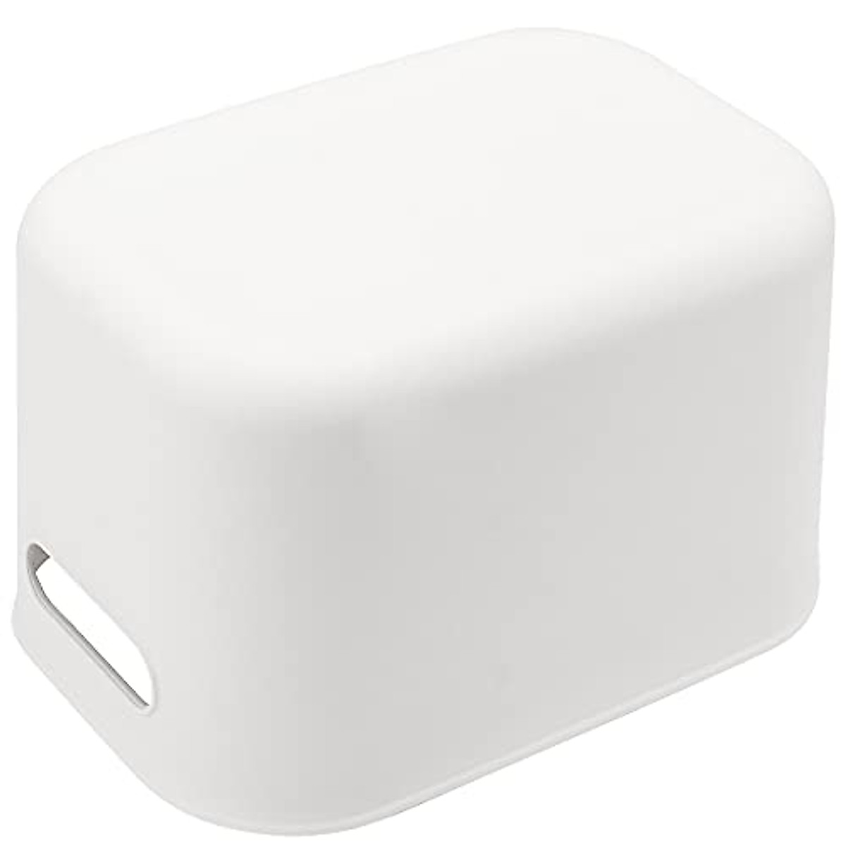 JOIKIT 6 Pack White Storage Bins with Handles, White Bathroom Kitchen Organizer Bin, White Plastic Vanity Storage Bins for Hand Soap, Body Washes, Towels, Shampoos, Lotions, Bath Balls, 10 x 7 x 6.3 Inch