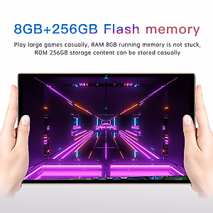 ICRPSTU GPS Tablet, 5G WiFi Digital Tablet 7000mAh 1960 X 1080 Resolution 8GB RAM 256GB ROM 10.1 Inch with Keyboard for Study Recreation (US Plug)