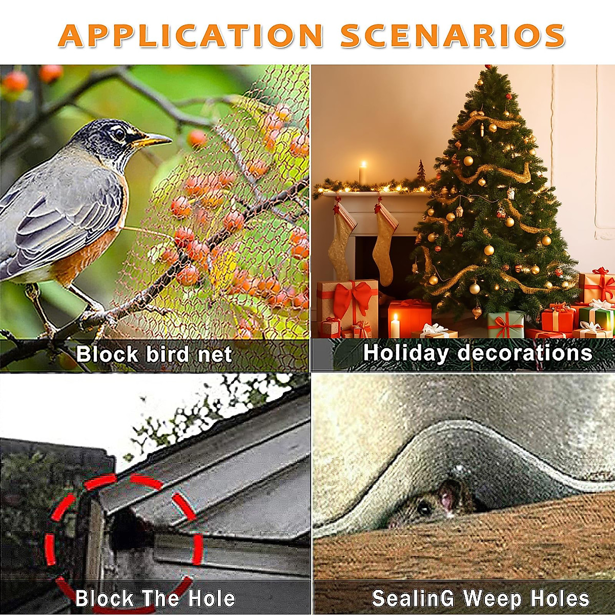 Copper Mesh, Rodent Mesh Sturdy Pure Copper Stuff-fit Wire Mesh for Gap Copper Blocker Fill Fabric 5" x 47"