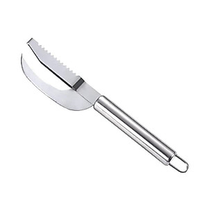 WOIWO 1PCS Stainless Steel Fish Belly Knife Multi-purpose Fish Knife Kitchen Fish Belly Knife Cleaning dirty Fish Scale Tool Fish Scale Planer