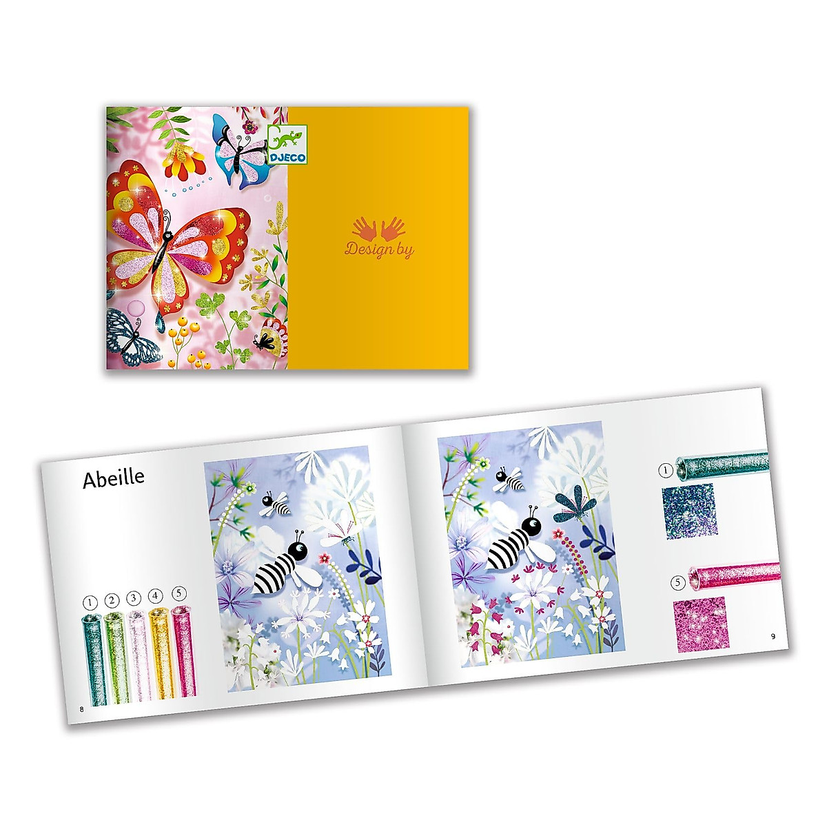 DJECO Butterflies Glitter Craft Kit