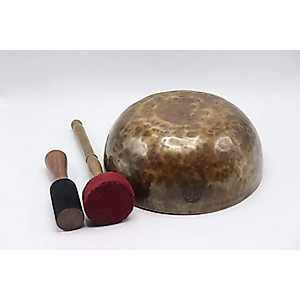 Singing Bowl Nepal-8 inch Full Moon Singing Bowl - Tibetan Spiritual Himalayan Healing Singing Bowls - Meditation, Therapy, Chakra Healing - Made in Nepal