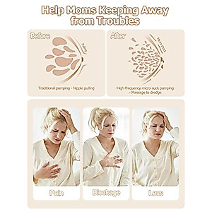 DOOOB Wearable Breast Pump, S10 Pro Electric Breast Pump,Portable Electric Breast Pumps for Breastfeeding with 2 Modes,9 Levels,LCD Display,Memory Function Rechargeable,24mm Flange, 2 Pack