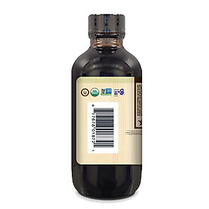 Organic Pure Vanilla Extract, 4oz Glass Bottle - Organic Spice Collection by San Francisco Salt Company