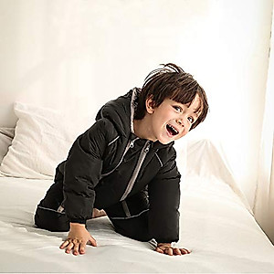 ALLAIBB Toddler Baby Boy Girl Winter Snowsuit Coat Thick Outwear Warm Hood Snow Suit Jumpsuit