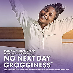 ZzzQuil PURE Zzzs Melatonin Sleep Aid Gummies, Helps You Fall Asleep Naturally, Wildberry Vanilla Flavor, Chamomile Lavender & Valerian Root, 1mg per gummy, 72 Count