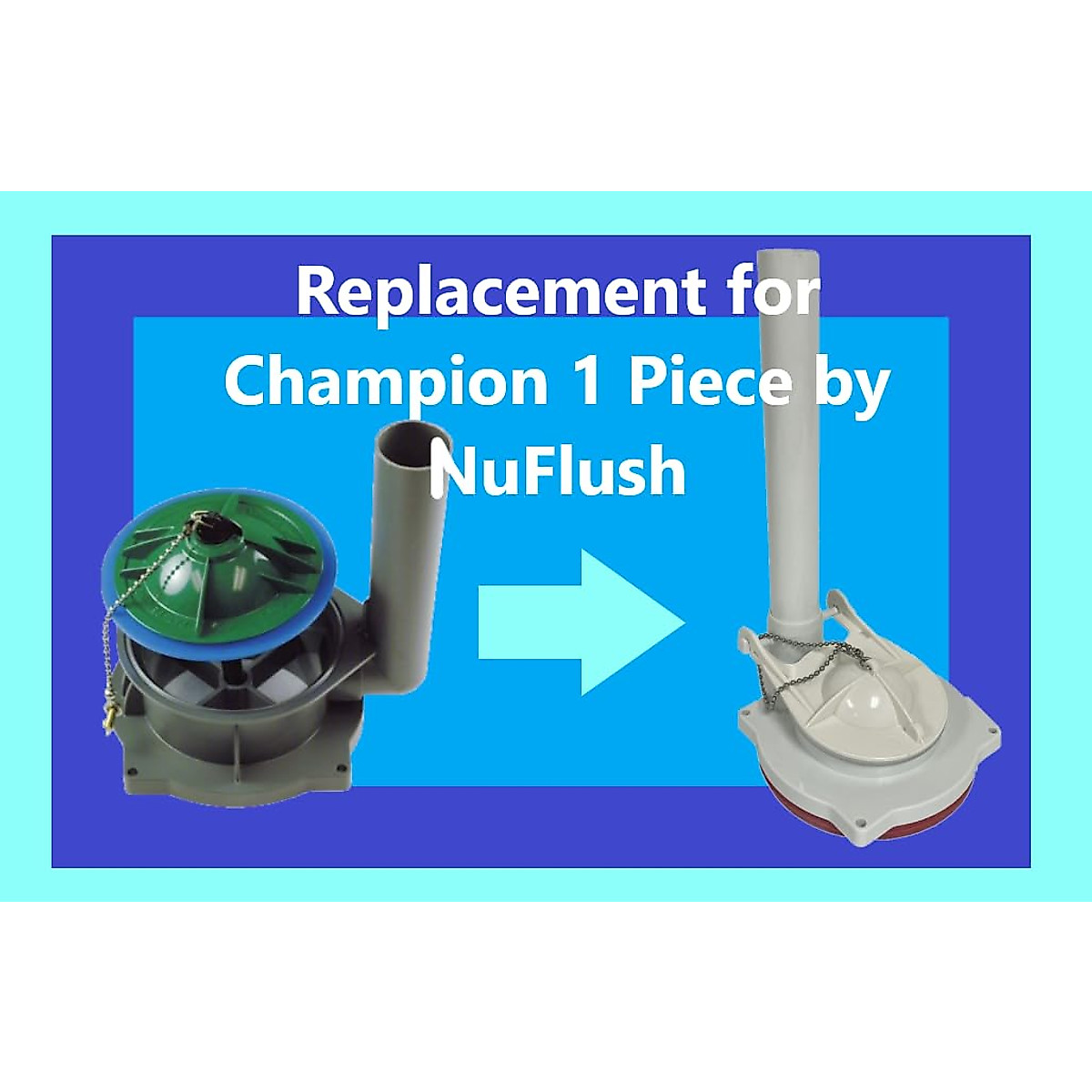 One-piece American Standard Champion Flush Valve Upgrade by Nuflush