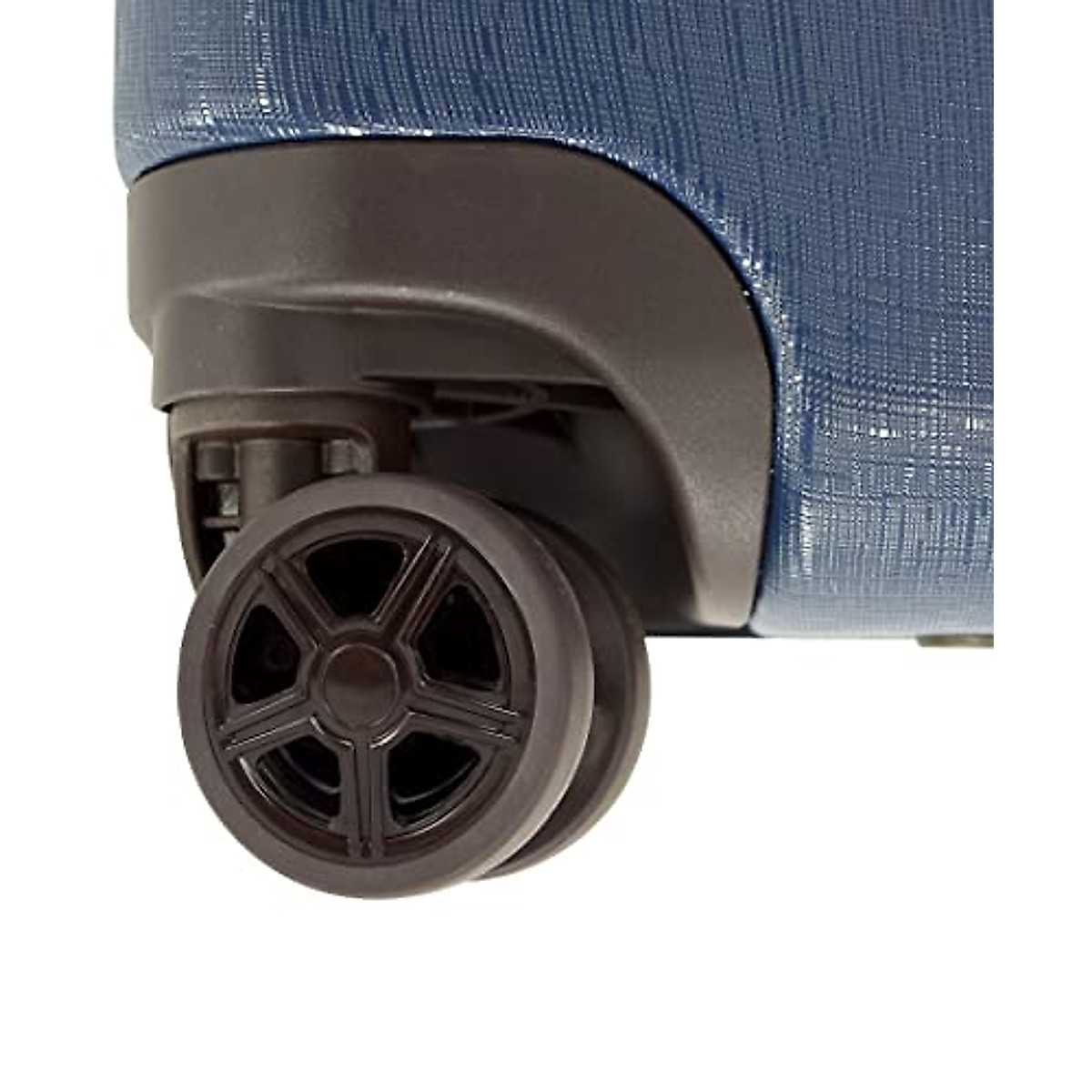 London Fog Brentwood II Expandable HARDSIDE Spinner, Blue, Carry-On 20-Inch