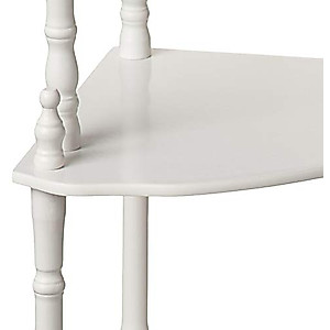 Frenchi Home Furnishing 5-Tier Corner Stand, White
