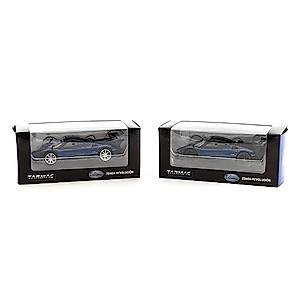 Pagani Zonda Revolucion Blue Metallic and Black with Light Blue Stripes Global64 Series 1/64 Diecast Model Car by Tarmac Works T64G-TL016-BL