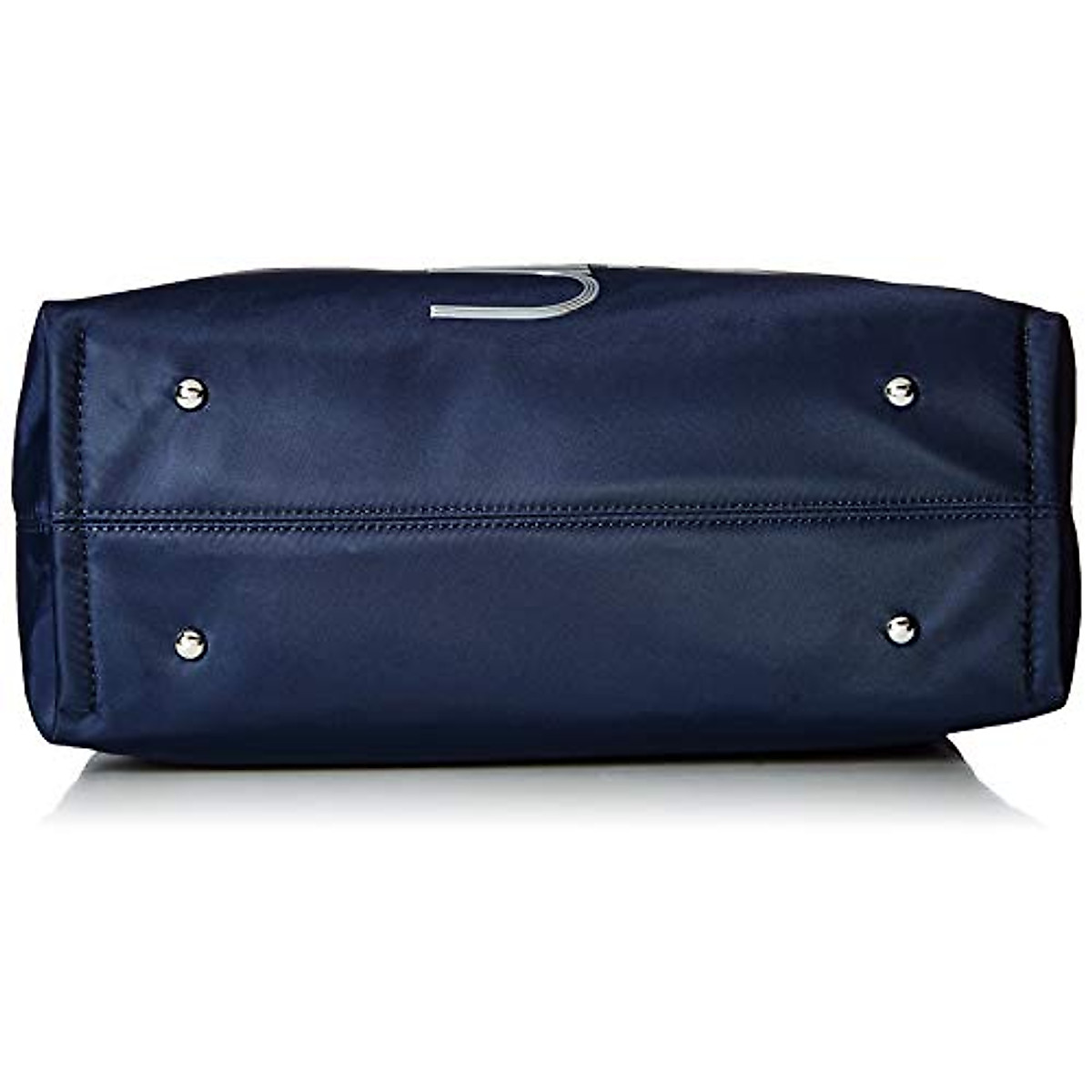 Calvin Klein Mallory Nylon North/South Vertical Branding Tote, Navy