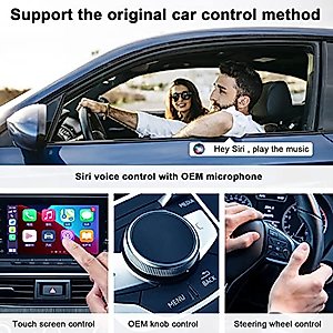 Wireless CarPlay - Wired CarPlay Convert Cars Wireless CarPlay，Wireless CarPlay Adapter，Apple CarPlay Wireless Adapter，Wireless Fast and Easy Use Fit for Cars from 2015 & iPhone iOS 10+(White)