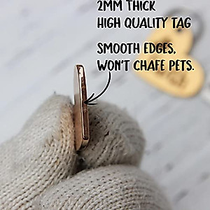 MYXGY Stainless Steel Pet ID Tag, Personalized Dog Name Tags, Customized Cat Tags, Deep Laser Engraving, Optional Engraved on Both Sides, Various Design Options
