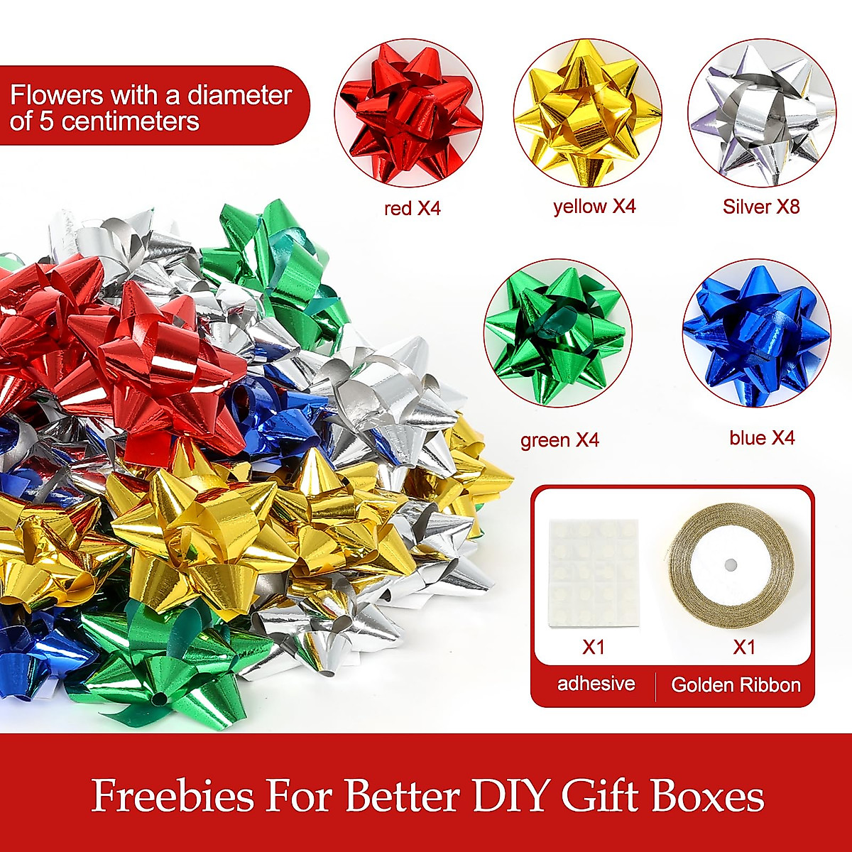 joyhalo 24 Pack Gift Boxes with Lids for Presents - White Small Large Chritsmas Gift Boxes Bulk for Clothes with Ribbon and Flowers, Assorted Sizes for Wrapping Gifts, Shirt, Gift Wrapping Supplies