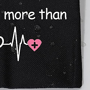 MBMSO Vet Tech Gifts Veterinarian Tote Bag Vet Assistant Gifts Veterinary Gifts Reusable Canvas Shopping Grocery Bag (Vet Tech TB-black-02)