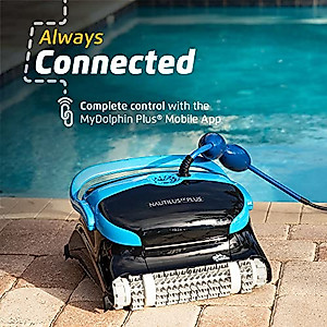 Dolphin Nautilus CC Plus Robotic Pool Vacuum Cleaner with Wi-Fi Control — Included Universal Caddy and Classic Caddy Cover — Ideal for Above/In-Ground Pools up to 50 FT in Length