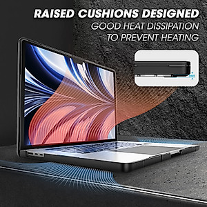 SUPCASE for MacBook Air 15 Inch Case 2025/2024/2023 (Unicorn Beetle), M4 A3241 / M3 A3114 / M2 A2941 Heavy Duty Shockproof Rugged Hard Shell Protective Cover for MacBook Air 15" with Touch ID, Black