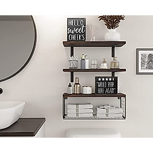 Pigort Funny Toliet Sign Decoration Box 5 Stars Would Here Again, Bathroom Sign Plaque 5"x6" Toilet Decor Rustic Wood Plaque - Funny Bathroom Signs