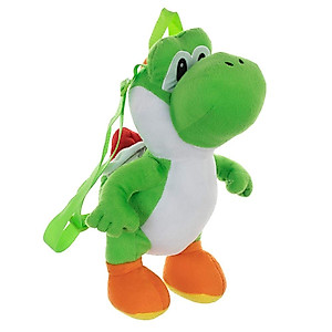 Seven Times Six Nintendo Super Mario Bros Yoshi 3D Plush Character Backpack