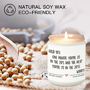 70th Birthday Gifts for Women Men, Funny 70 Year Old Birthday Gift Ideas Unique Turning 70 Happy Birthday Gifts for Friends, Mom, Dad, Grandma, Grandpa, Lavander Scented Candles