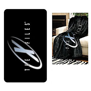 The X-Files "I Want To Believe" Lightweight Fleece Throw Blanket | 50 x 60 Inches