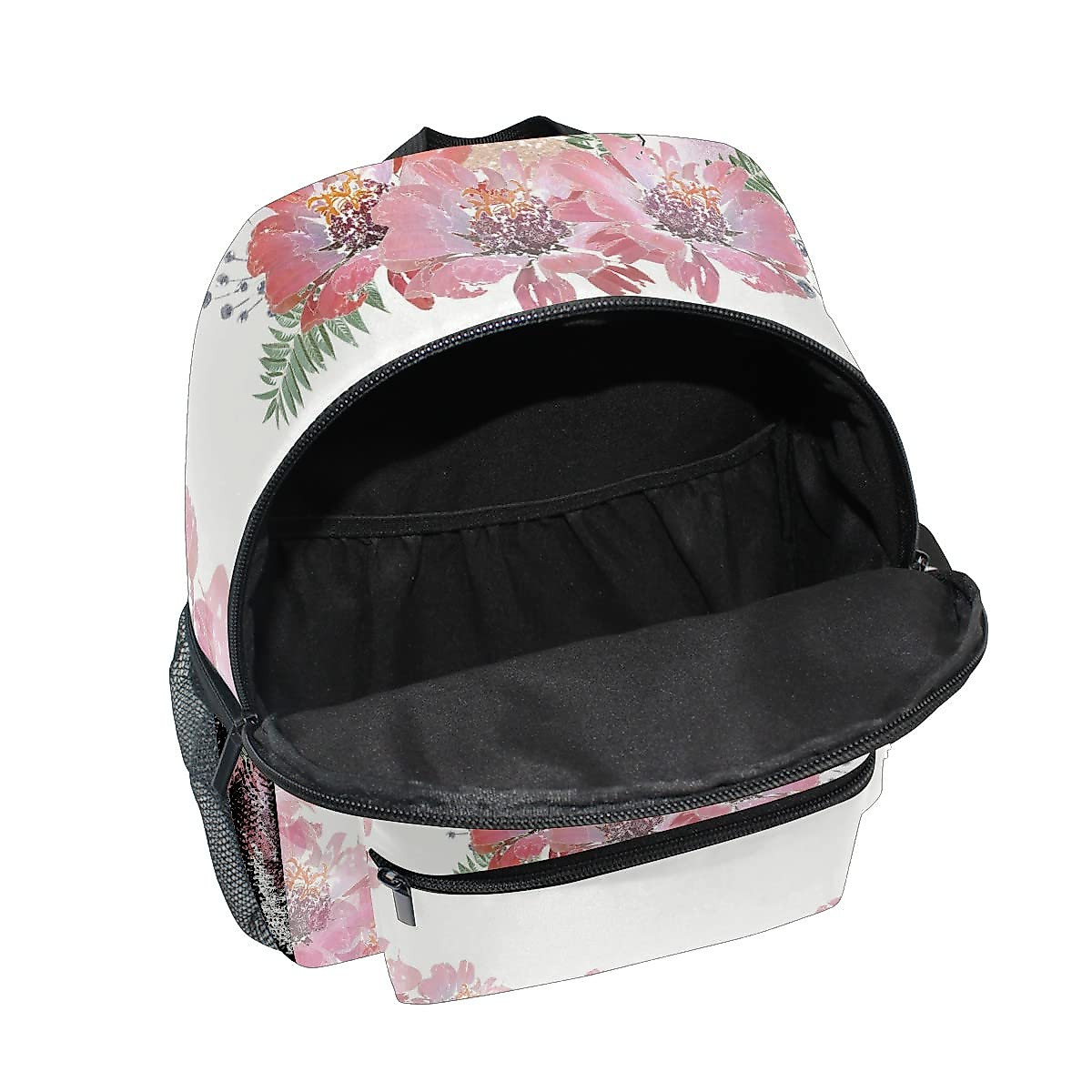 Glaphy Custom Kid&#039;s Name Backpack, Unicorn Pink Floral Toddler Backpack for Daycare Travel, Personalized Name Preschool Bookbags for Boys Girls Kids