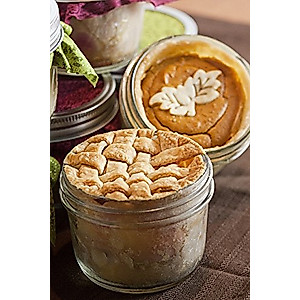 Nakpunar 6 pcs, 4 oz Mason Glass Jars with Silver Lids