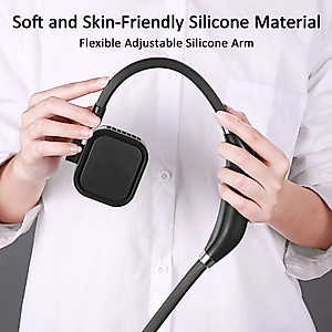 TianNorth Neck Fan 4000mAh with 3 Wind Speeds USB Rechargeable,Hands-Free Portable Personal Fan for Home, Office, Travel, Sport, Outdoor Activities (Black1)