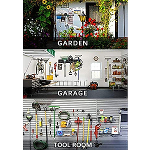 String Trimmer Hanger Bracket, Garden Lawn Trimmer Wall Mount, Falezern 1 Pcs Heavy Duty Weed Eater Rack For Garage. Garden Tool Organizer and Storage Hooks for Garage Trimmer, Garden Wall, Tool Room.