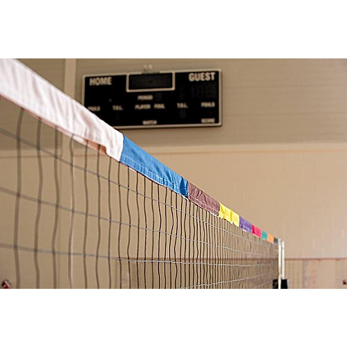 Tandem Sport Net Zone Tape Volleyball Training Tool - Attaches to Net for Serving, Blocking & Hitting Drills - Durable, Colored Canvas Volleyball Training Aid - Volleyball Training Equipment