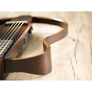 Yamaha SLG200S NT Steel String Silent Guitar with Hard Gig Bag, Natural