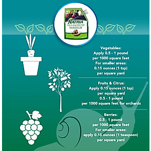 Natria 706190A Snail and Slug Killer Bait Granules, 1.5 lb