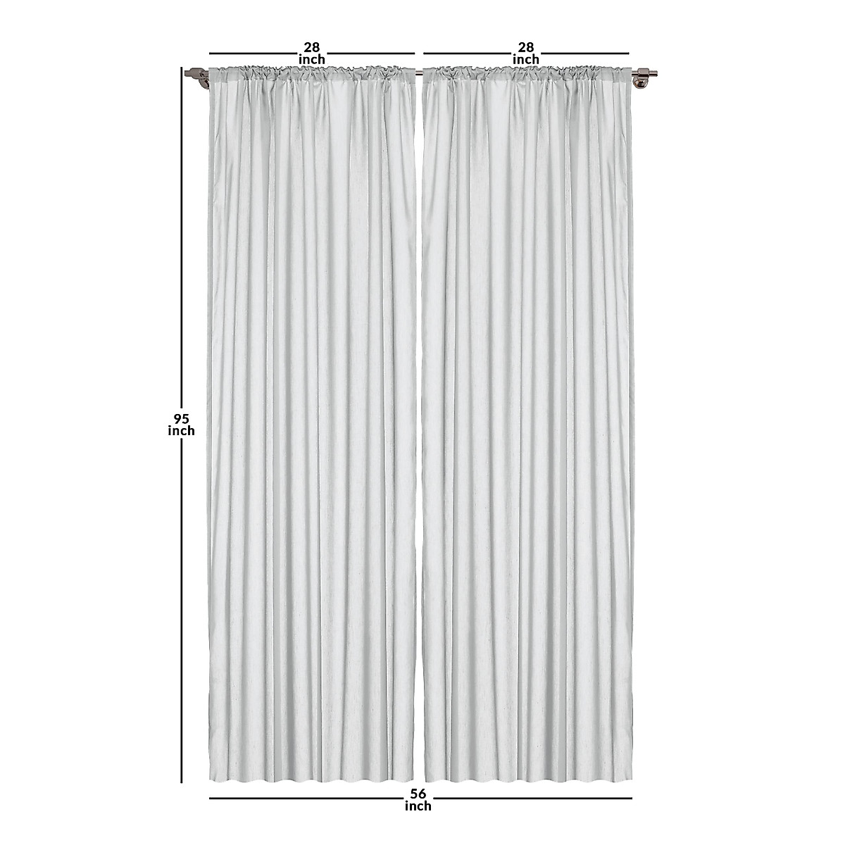 Ambesonne Eyelash Window Curtains, Winking Eyes and Pink Hearts Romantic Pattern Cartoon Childish, Lightweight Decorative Panels Set of 2 with Rod Pocket, 56" x 95", Blue Fuchsia