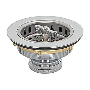 Eastman 30021 Heavy- Pattern with Spin and Seal Sink Strainer, Chrome