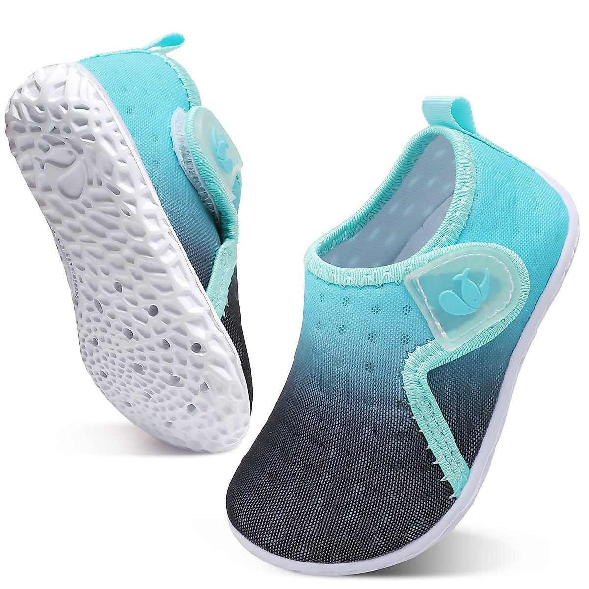 FEETCITY Baby Boys Girls Water Shoes Beach Quick Dry Swim Barefoot Aqua Socks Outdoor Athletic Pool Shoe 12-18 Months Infant