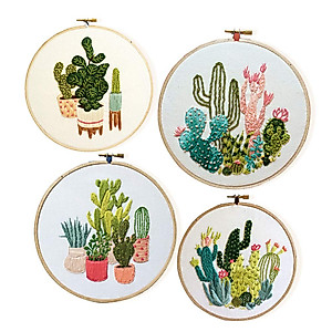 MWELLEWM 7 Pcs/Set Linen Cloth Needlework Fabric Solid Colour Cloth Garments Crafts Accessories Square Embroidery Cloth (50 * 50CM)…