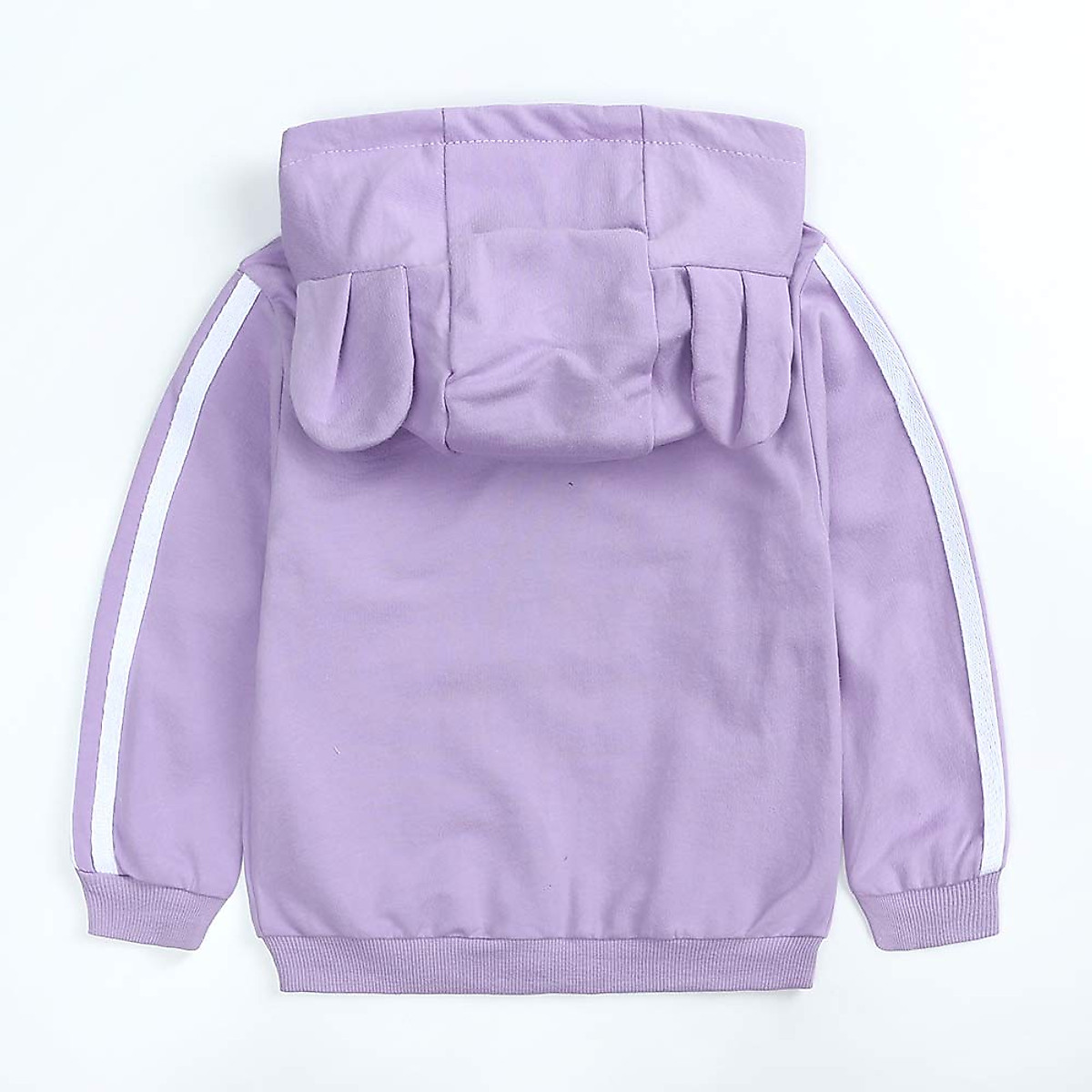 Kids Tales Baby Boys Girls Tracksuit Hooded Bear Ears Sweatsuit Outfit Set Long Sleeve Zipper Jacket + Sweatpants