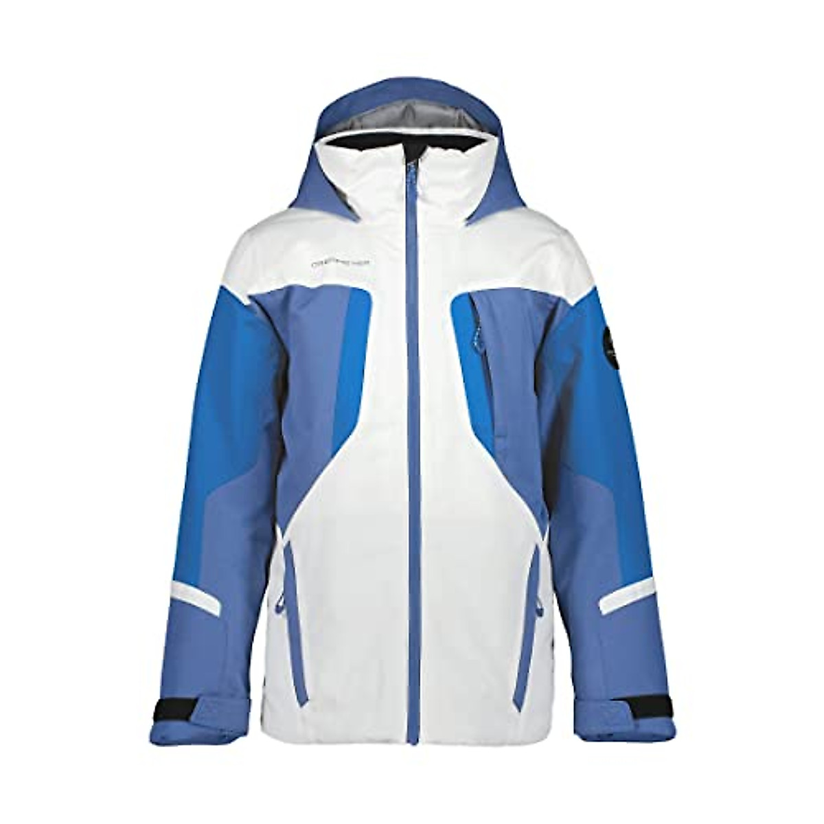 Obermeyer Kids Fleet Jacket for Little and Big Kids - Long Sleeves and Adjustable Cuffs, Adorable and Super Cosy Jacket White MD (10-12 Big Kid) One Size