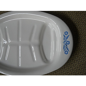 Corningware Corning Ware Blue Cornflower Meat Platter/rack