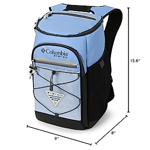 Columbia PFG Roll Caster - 30-can insulated backpack cooler, white lid