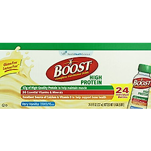 Boost High Protein Complete Nutritional Drink, Very Vanilla, 8 fl. oz., 24 Count
