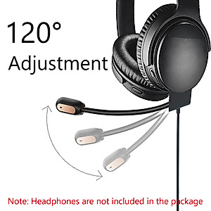 Boom Mic Cable Compatible with Bose QC35 II Replacement Cable, QCSE, QC45, QC35 Gaming Headset / 3.5mm Headphones Cord with Boom Microphone for Xbox Controller, PS5, PS4, PC (Mic Mute Switch)