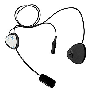 Rataok Motorcycle Helmet Plug in Headset with Microphone Rugged Racing 2 Pin Two Way Radio Headphone Wired Earpiece for Baofeng Retevis Kenwood uv5r rt21 TK Walkie Talkie