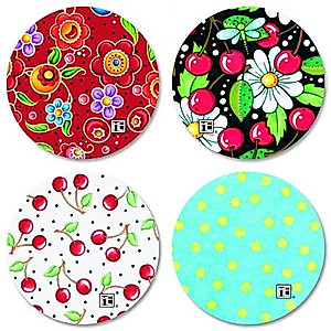 Birthday Seals by Mary Engelbreit (4 Designs), 1 1/2" Diameter; 24 Envelope Seals