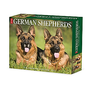 Willow Creek Press German Shepherds Daily 2024 Box/Desk Calendar (5.86" x 4.72")